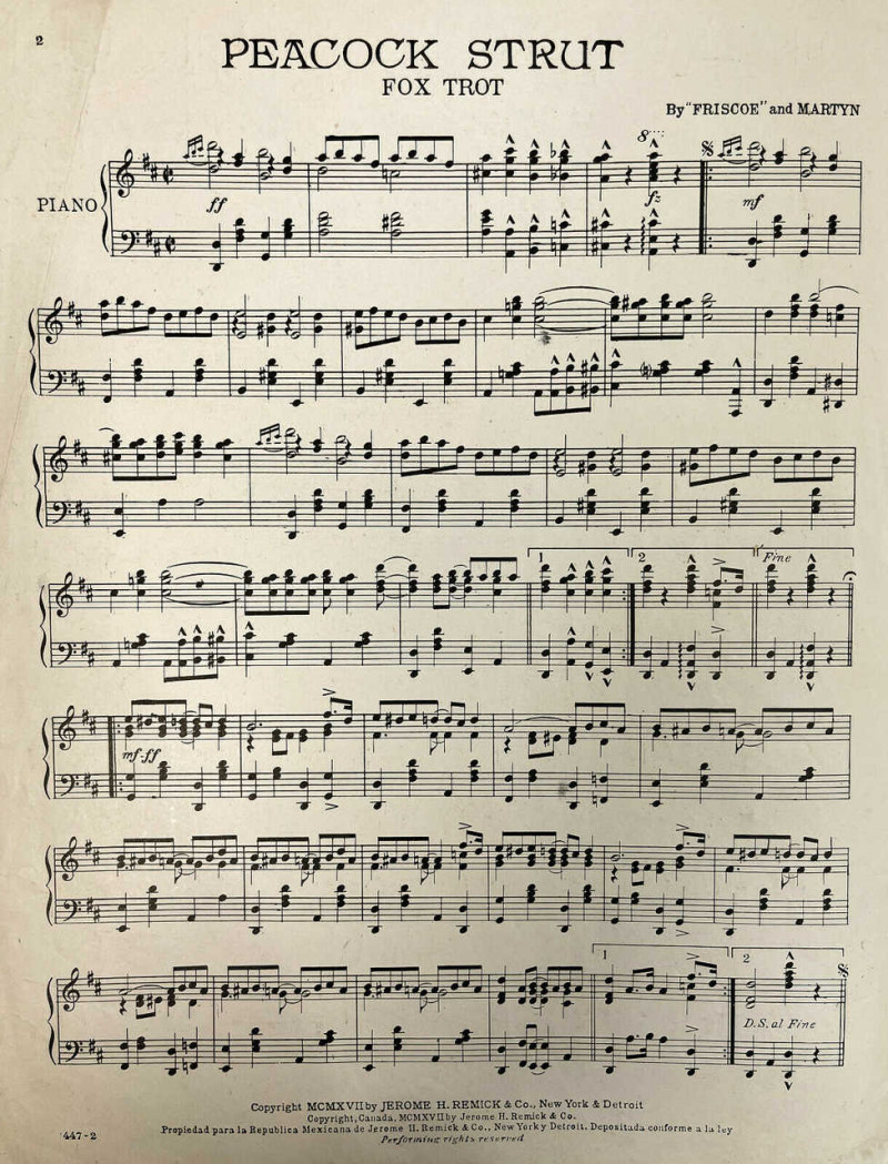 Peacock Strut – Let's rag